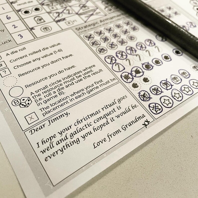 A Miracle on Betelgeuse - A Print and Play Game and Christmas Card - Etsy