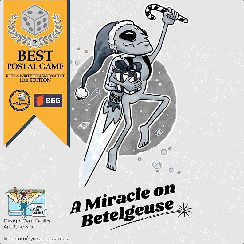 A Miracle on Betelgeuse - A Print and Play Game and Christmas Card - Etsy