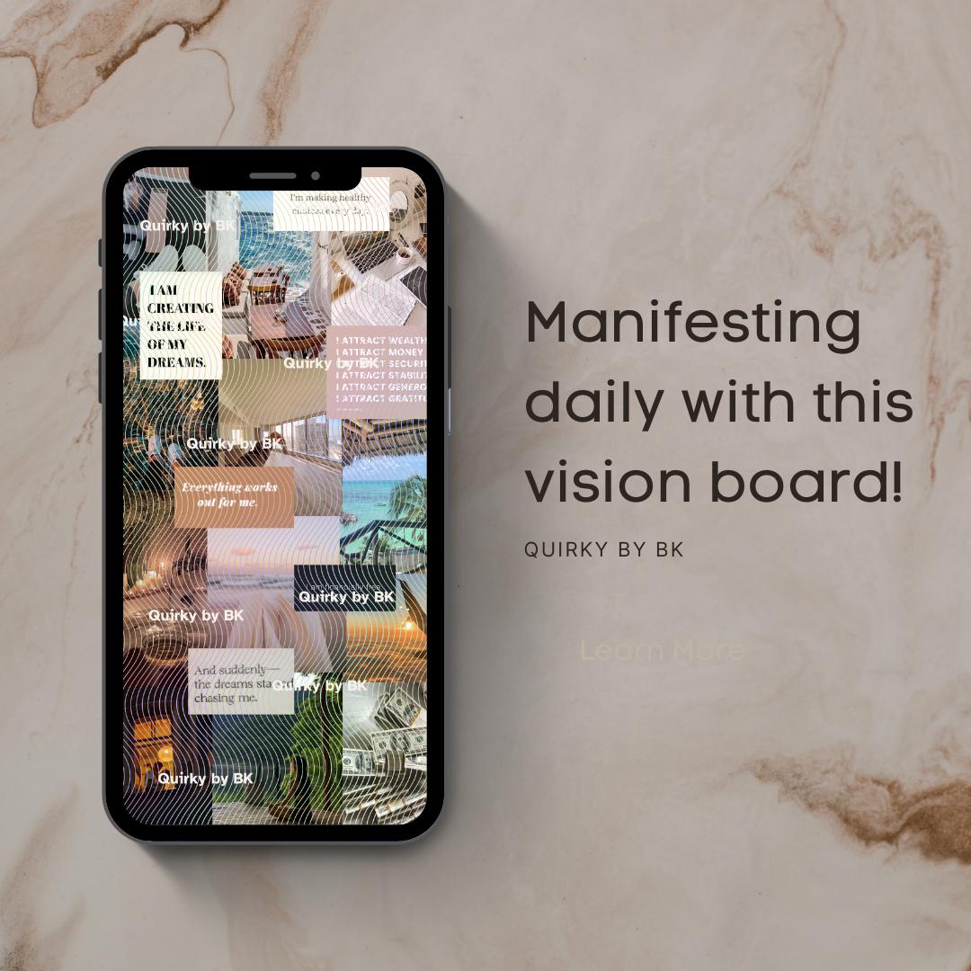 Manifesting Magic: Vision Board Phone Wallpaper - Etsy