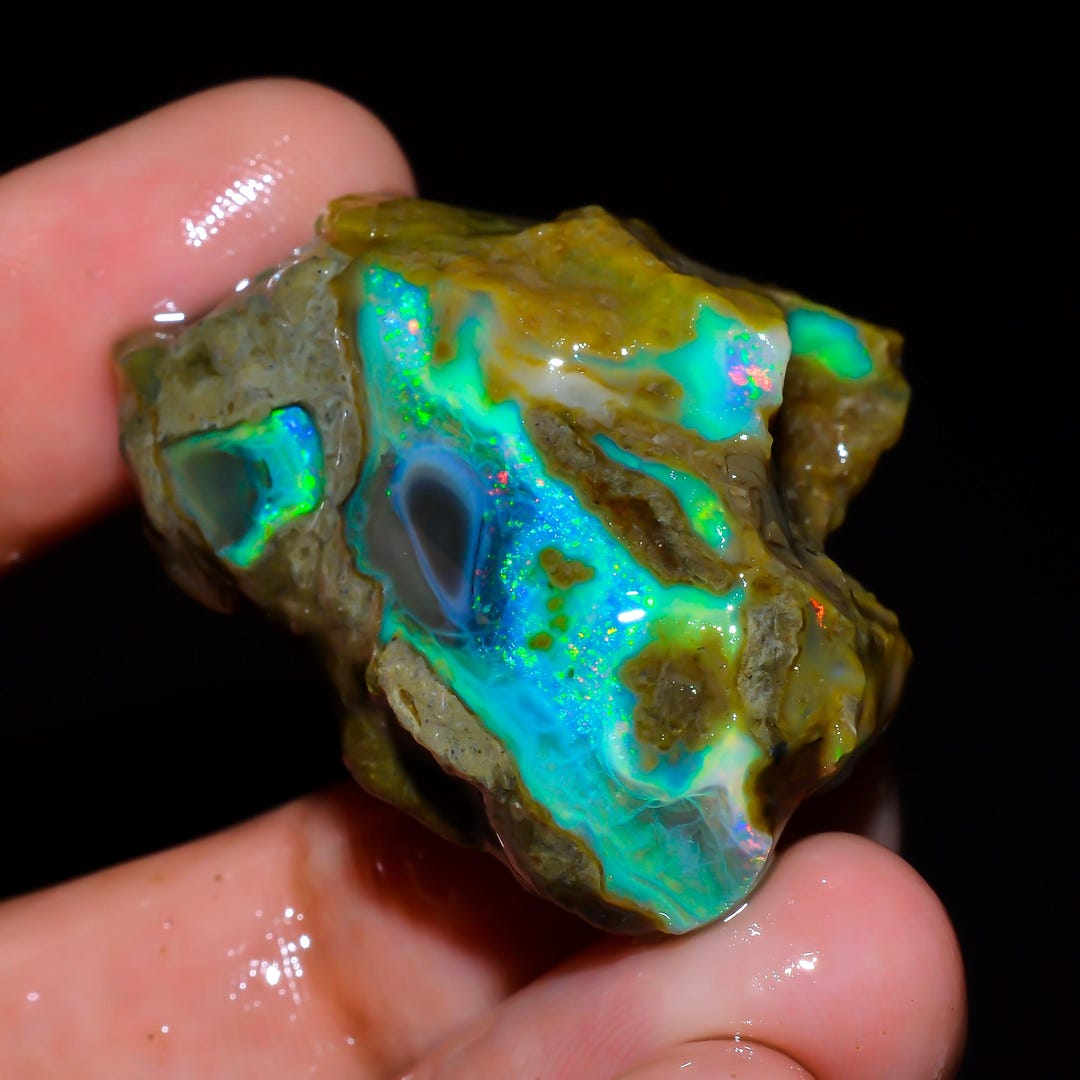 Rare Opal Rough Natural Oil Opal Raw Gemstone 68 Crt - Etsy
