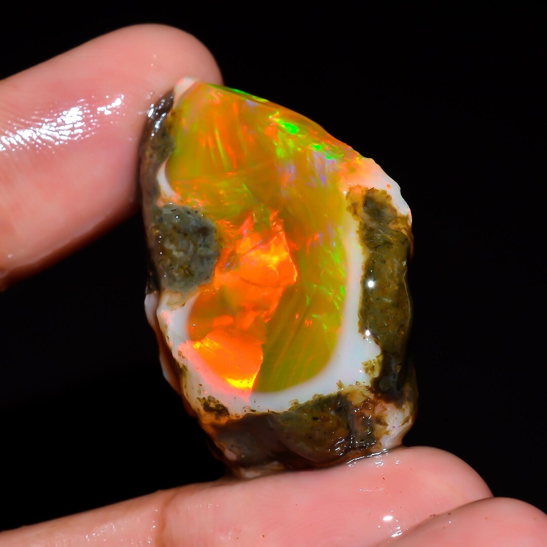38 Carat Ethiopian Welo Opal Rough: Natural Oil Opal Gemstone - Etsy