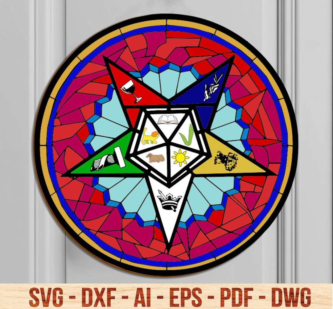 Eastern Star Door Sign SVG, Masonic Door Sign, OES Door Sign, Glowforge ...