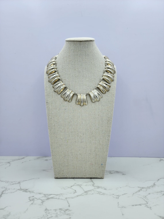 Vintage - Taxco - 925 sterling silver "Clam shell" ne… - Gem