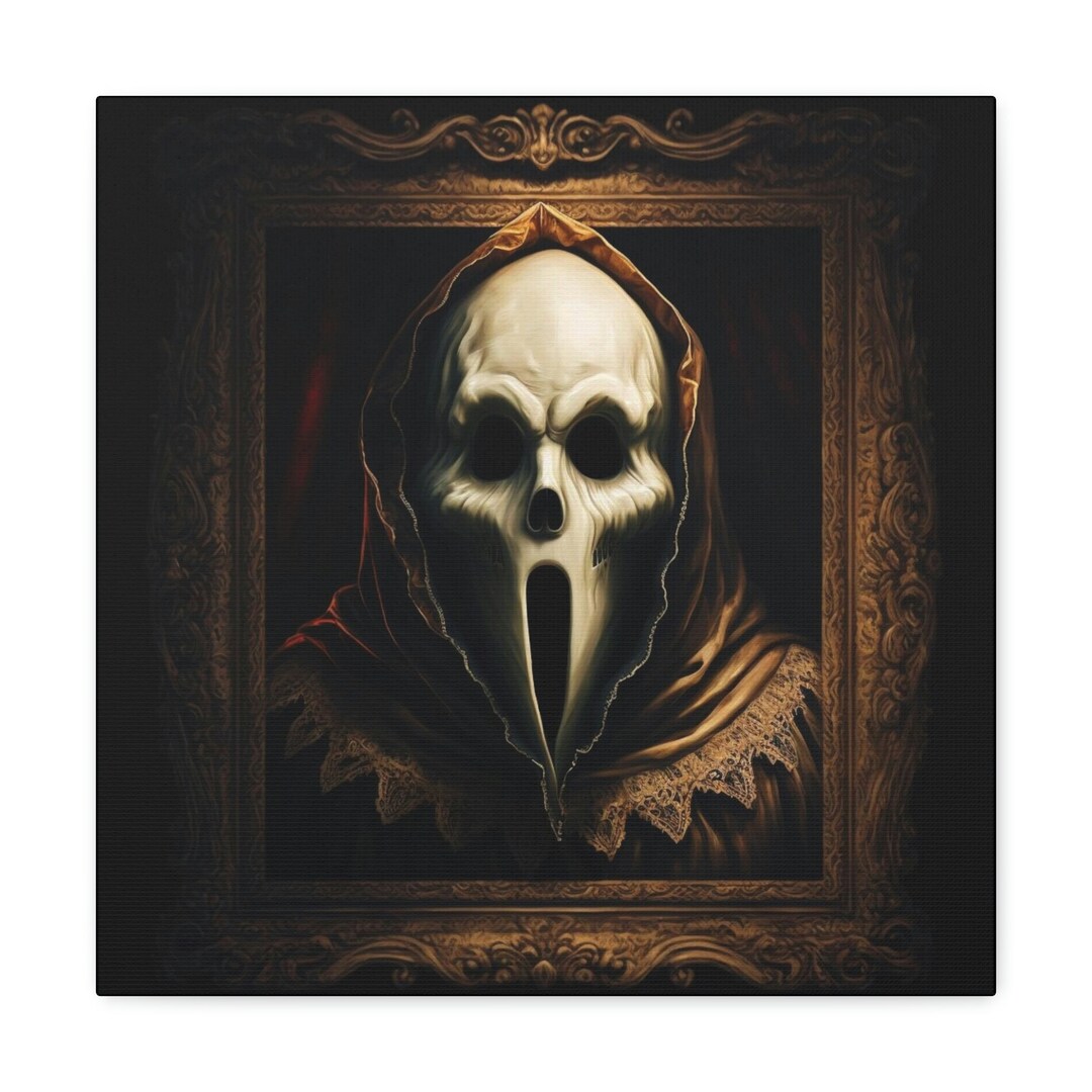 Ghostface Victorian Style Art Print, Surrealism Gothic Art ,renaissance ...