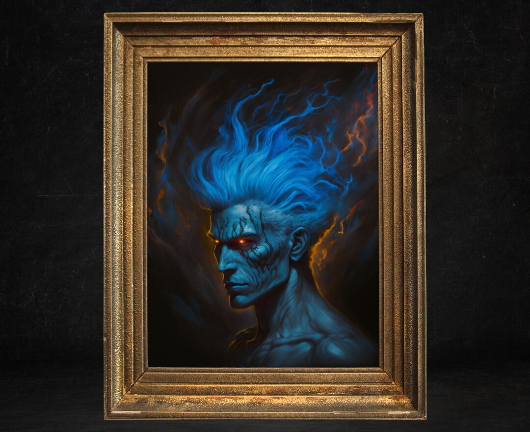 Hades Reimagined Print, Hades Painting Print, Renaissance Art, Hades ...