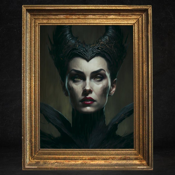 Maleficent Painting - Etsy