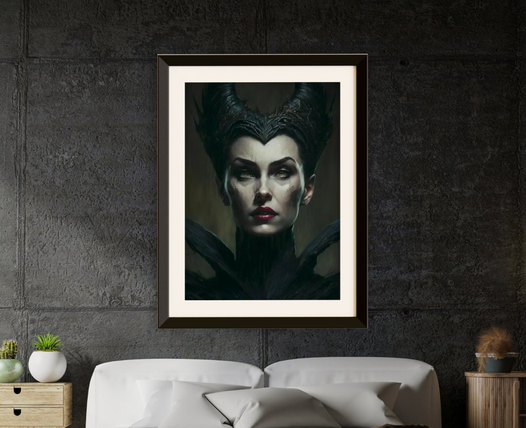 Maleficent Reimagined Print Maleficent Painting Print - Etsy