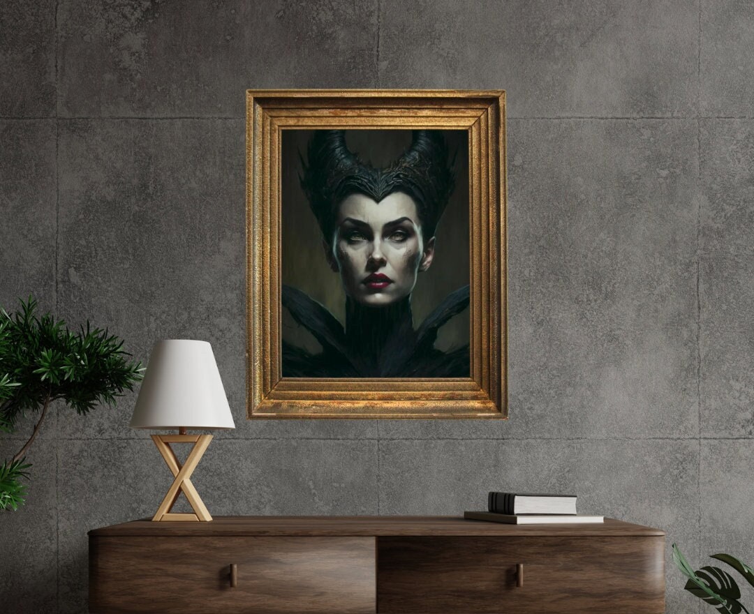 Maleficent Reimagined Print Maleficent Painting Print - Etsy