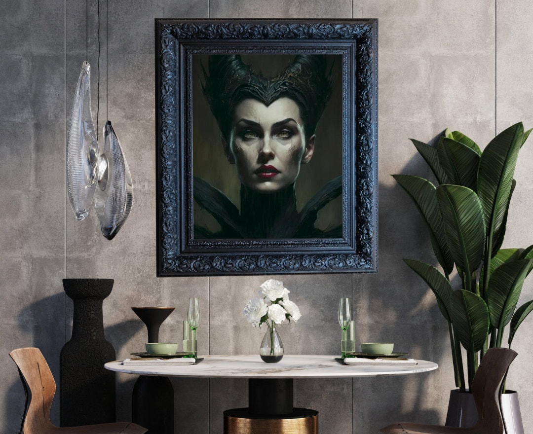 Maleficent Reimagined Print Maleficent Painting Print - Etsy