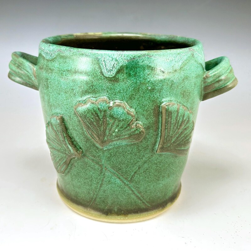 Green Ginkgo Pottery - Etsy