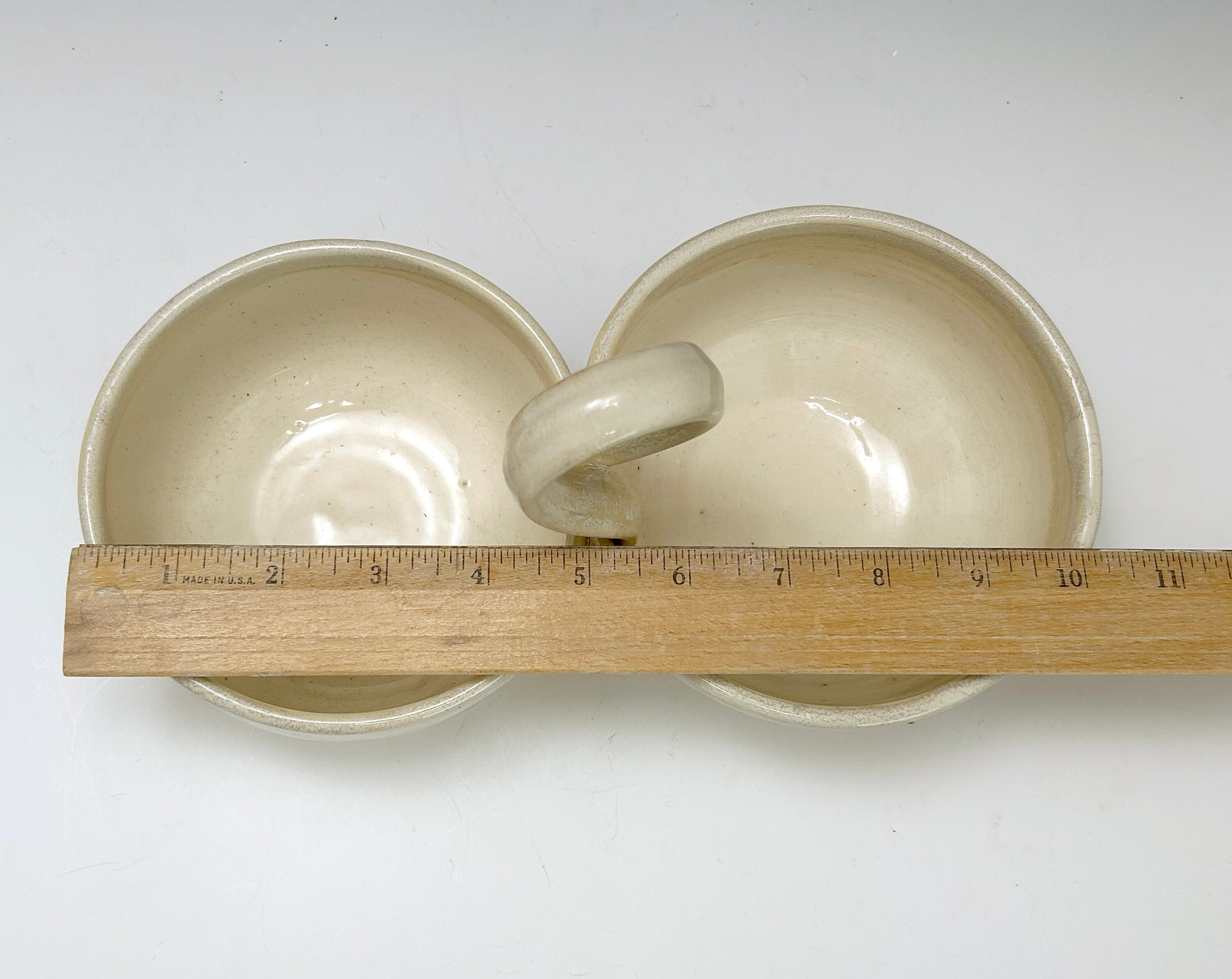 Connected Condiment Bowls / Serving Bowls / Bowls With Handles - Etsy