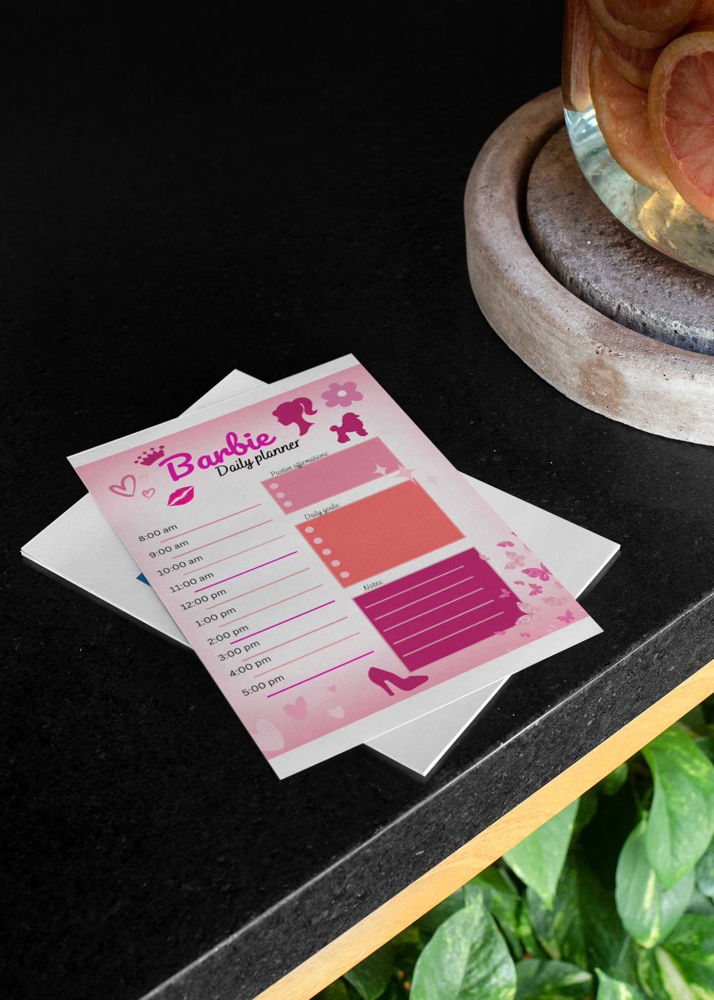 Barbie Doll Planner for Girl Pink Barb Planner for Daughter - Etsy