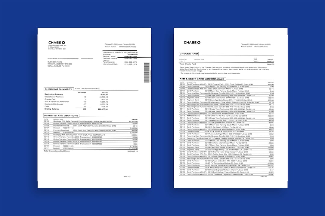 Authentic Chase Template: Create Professional Pay Stubs With Instant ...