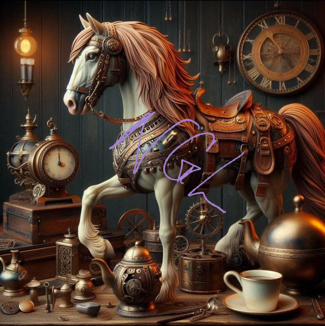 Steampunk Carousel Pony - Etsy