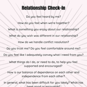 Relationship Evaluation, Mental Health, Therapy Questions - Etsy