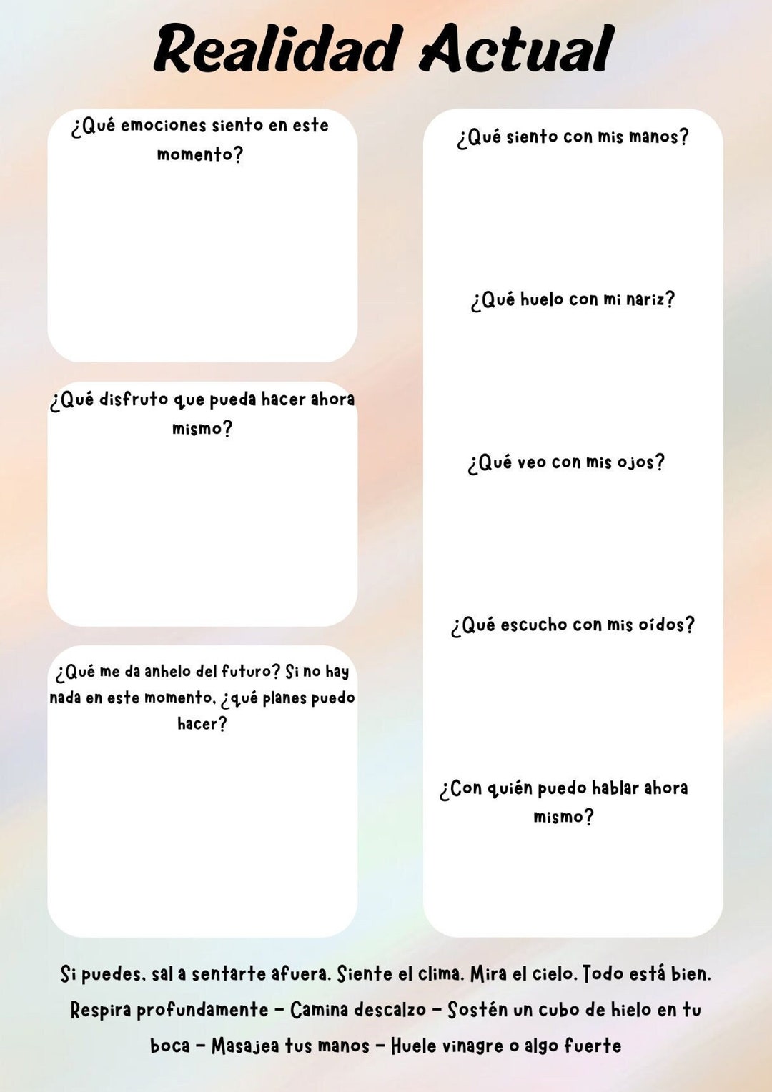 Dissociation / Depersonalization Spanish Mental Health Digital ...