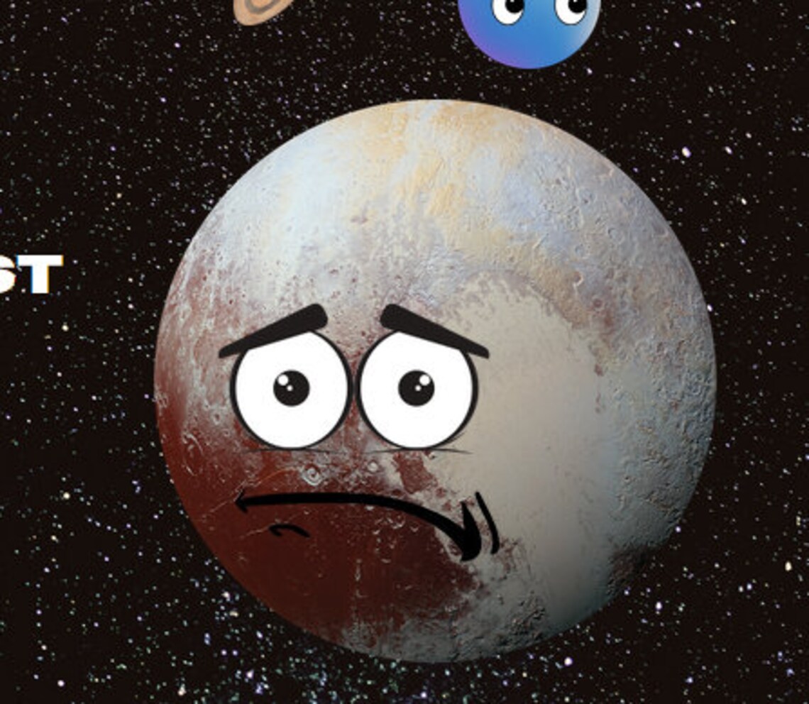 Funny Pluto Digital Art or Wallpaper - Etsy