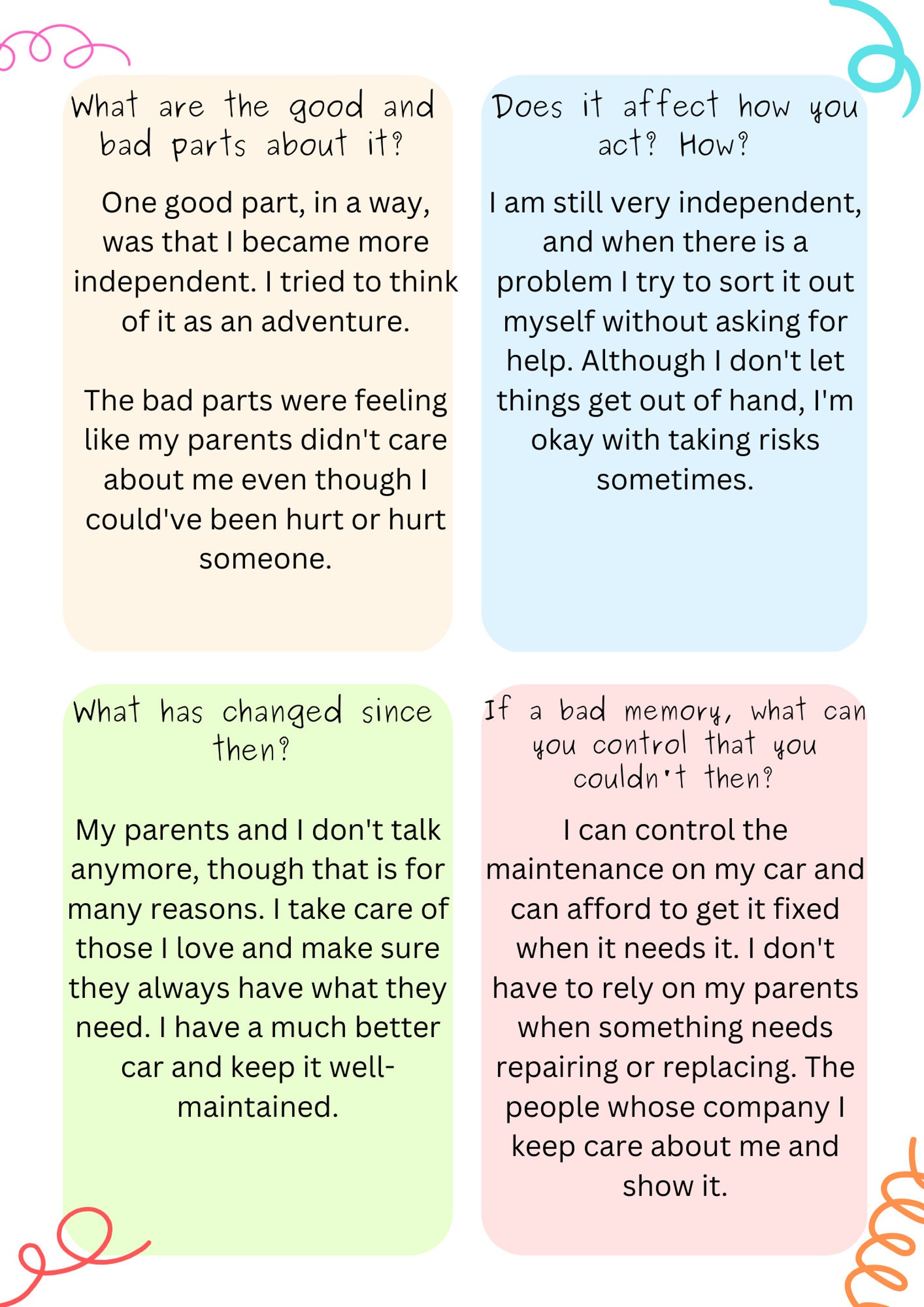 Sorting Through a Memory Therapy Mental Health Worksheet - Etsy