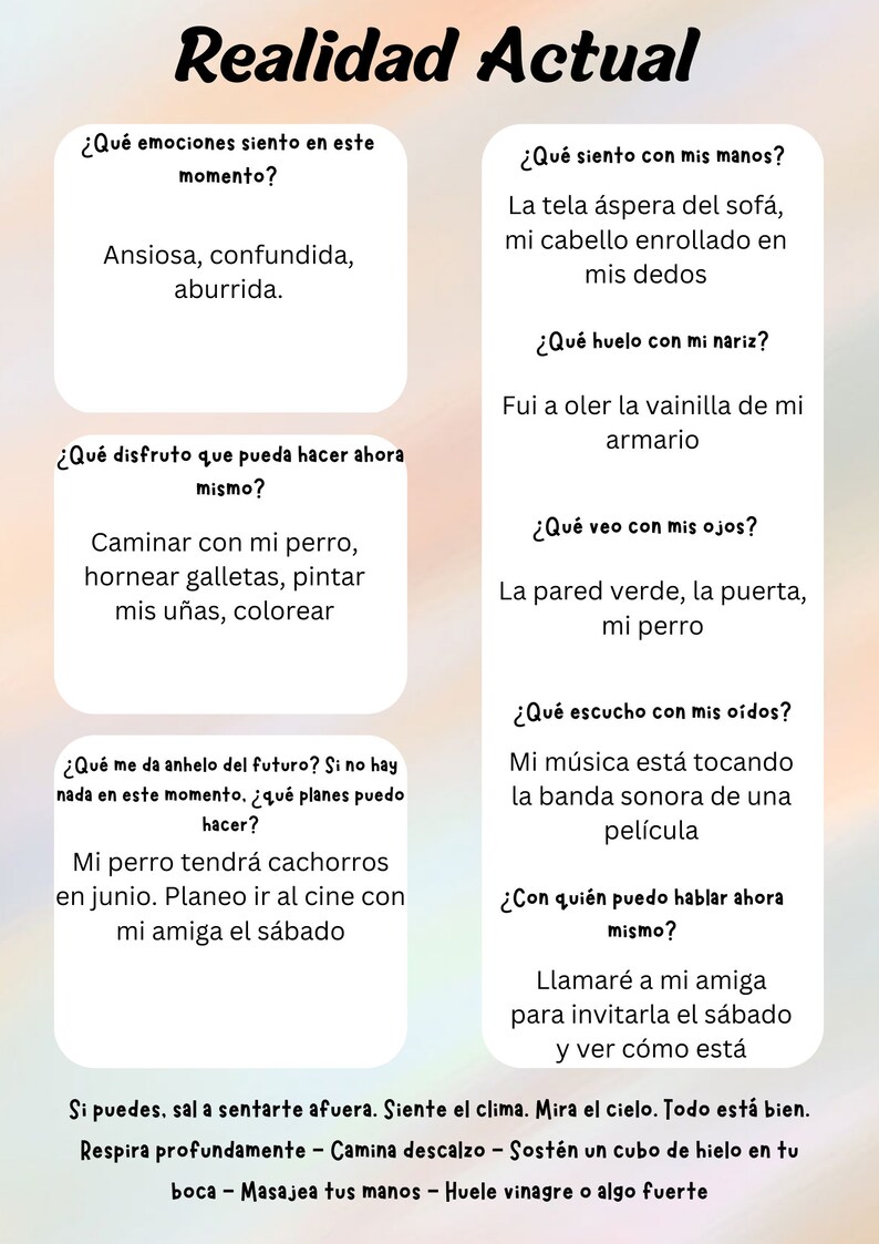 Dissociation / Depersonalization Spanish Mental Health Digital ...