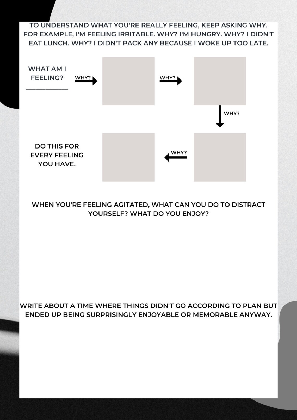 OCD or OCPD Mental Health Digital Worksheet - Etsy