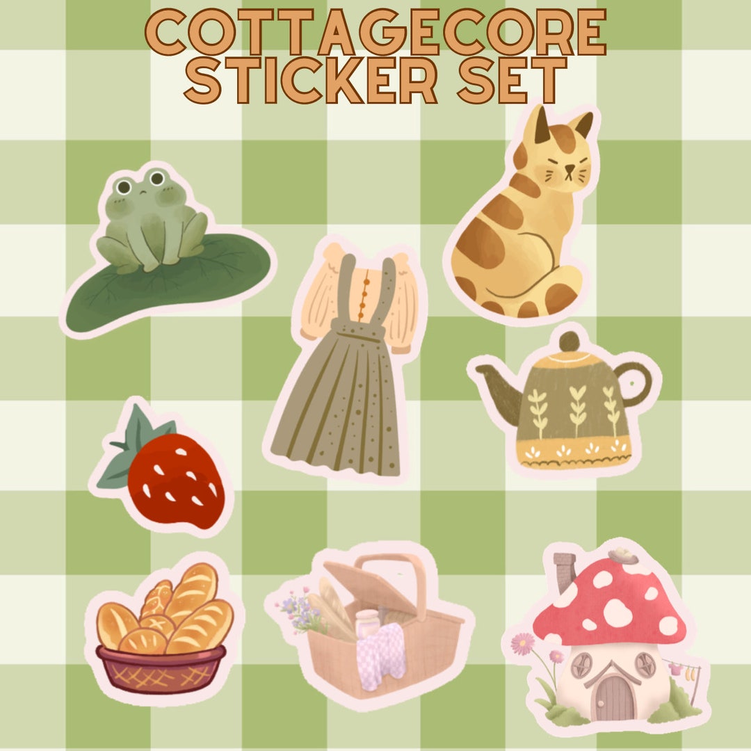 Cottage Core Sticker Set - Etsy