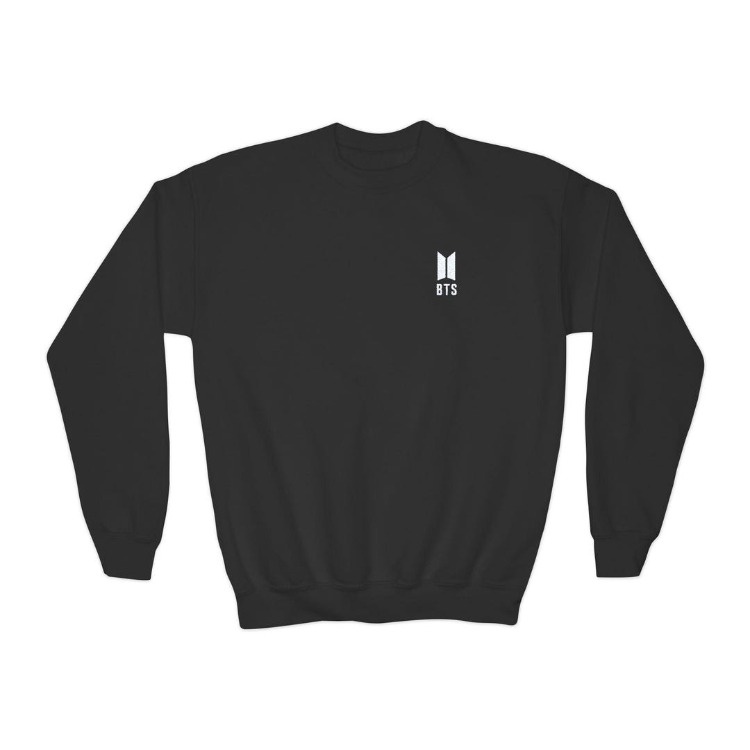 Custom BTS Design and Logo Youth Crewneck Sweatshirt Cozy, Stylish, and ...