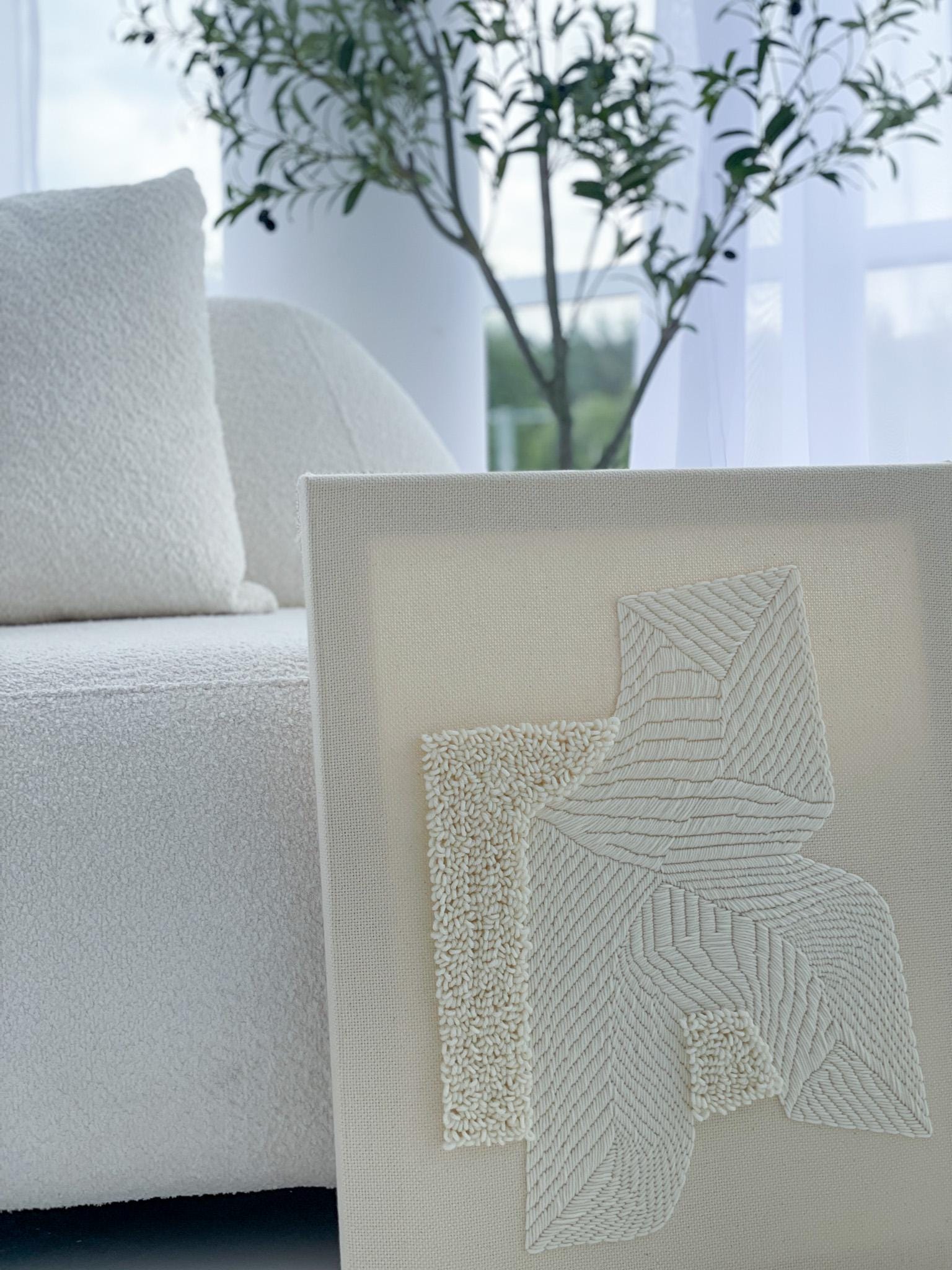 Modern Japandi Wall Art – Minimalist Textured Tapestry – Tactile ...