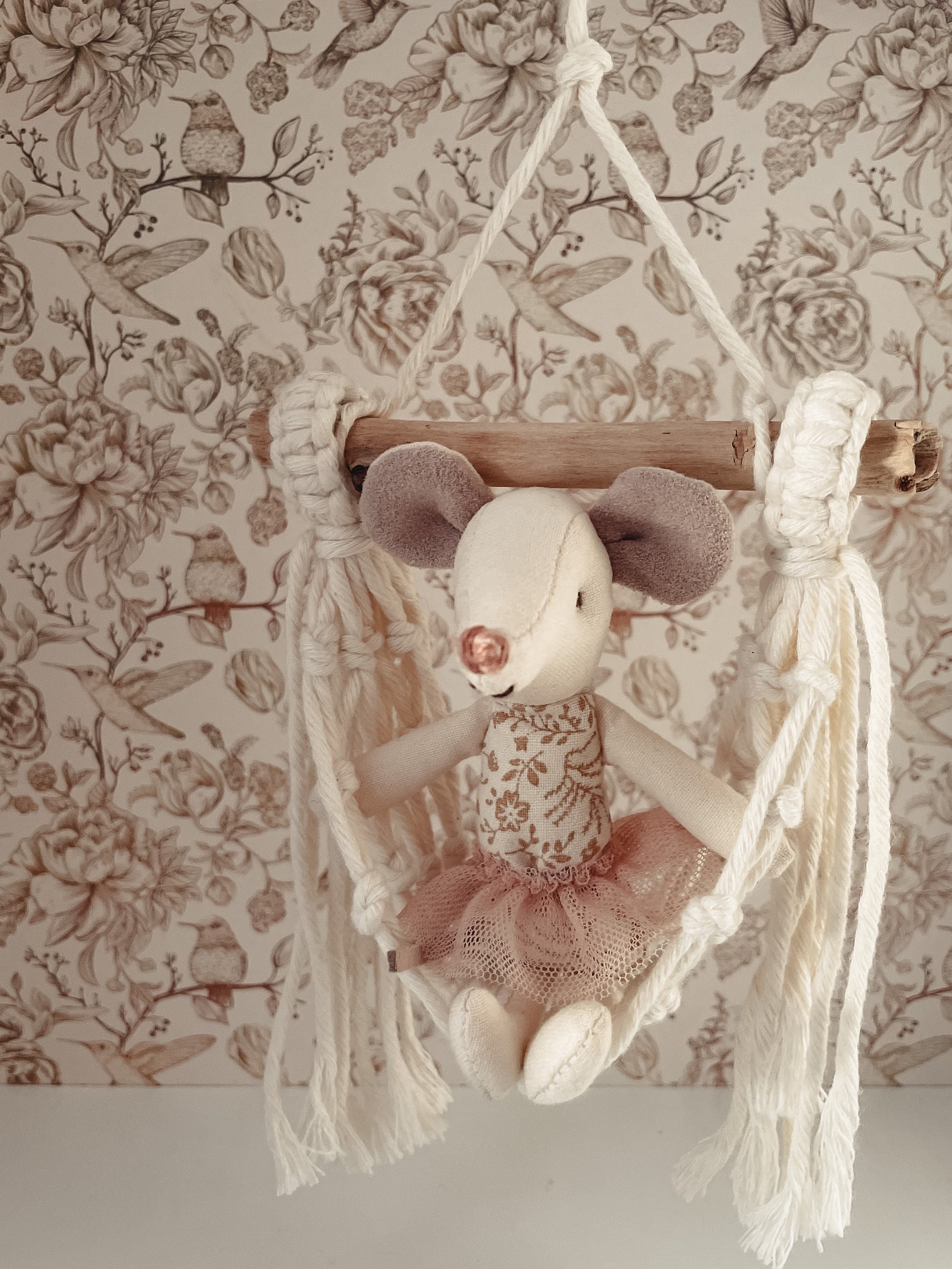 Macrame Swing for Maileg Mouse Mini Hammock for Dollhouse - Etsy