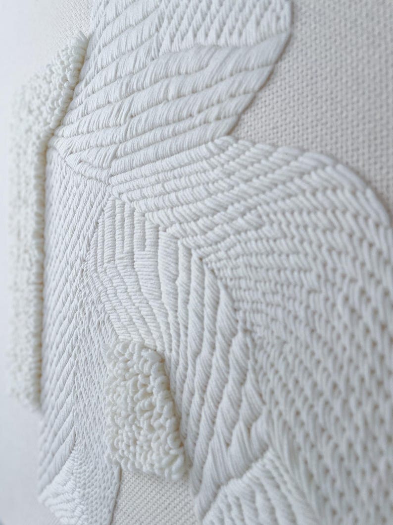 Modern Japandi Wall Art – Minimalist Textured Tapestry – Tactile ...