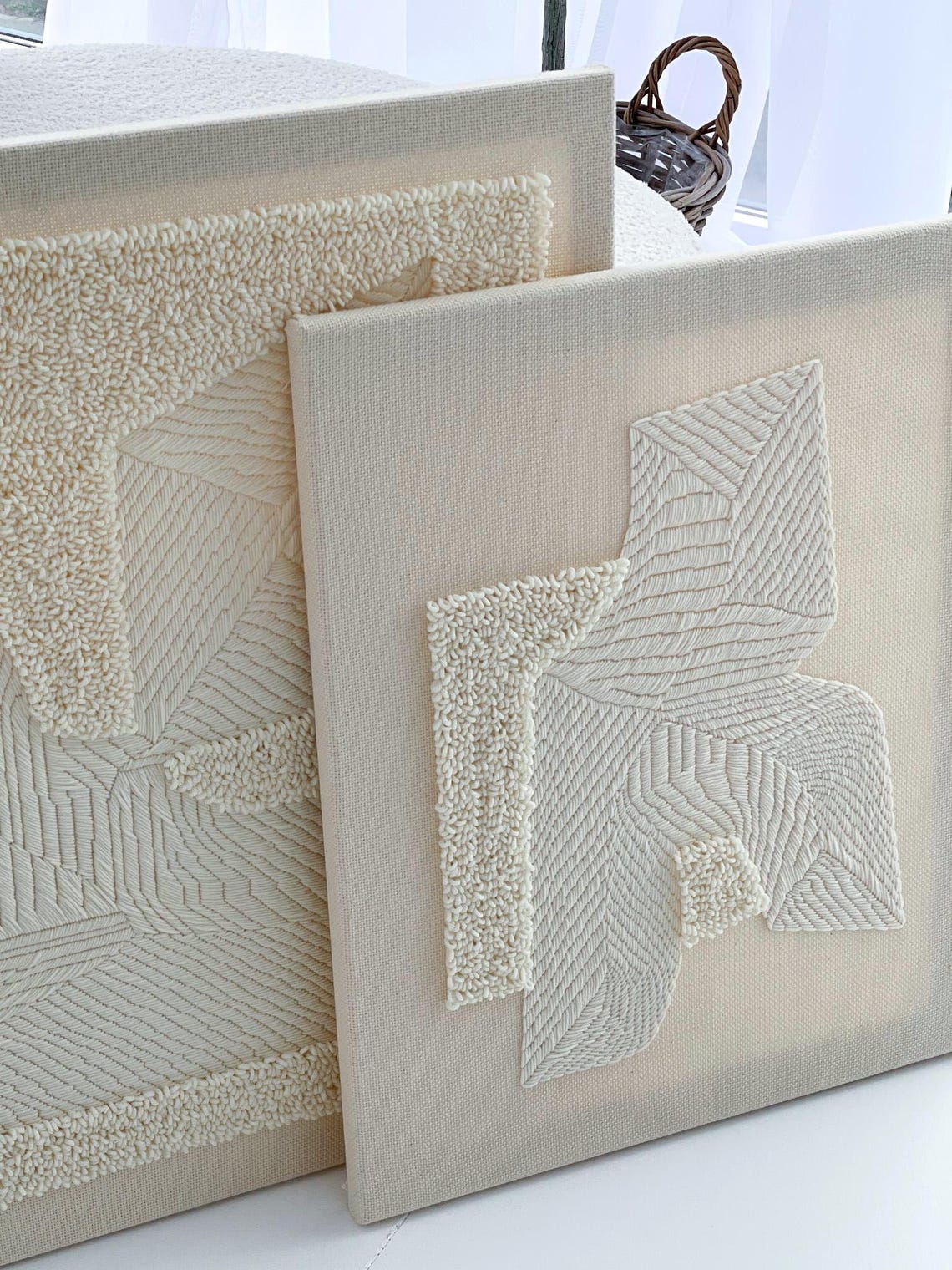 Modern Japandi Wall Art – Minimalist Textured Tapestry – Tactile ...