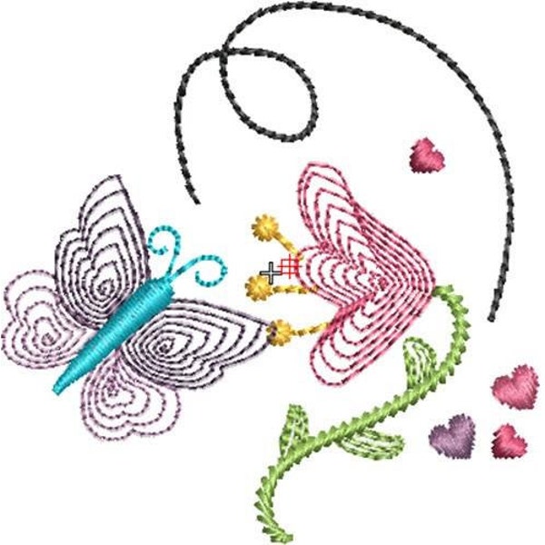 Butterfly Kisses Embroidery Design - Etsy