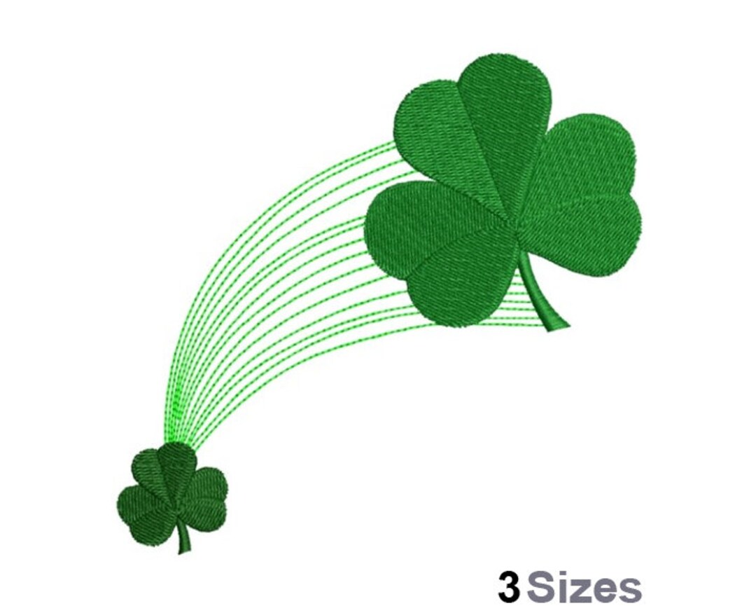 Irish Shamrocks - Machine Embroidery Design - 3 Sizes, Saint Patrick's ...