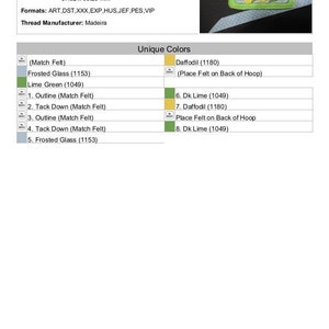 Stabilizer Label A - Machine Embroidery Project Design - Floral ...