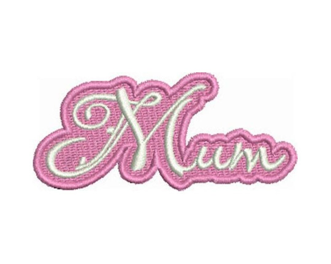 Mum - Machine Embroidery Design, Mum Lettering Embroidery Pattern ...