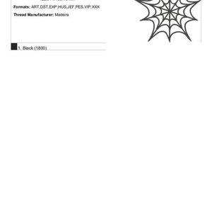FSL Spider Web - Machine Embroidery Design, Freestanding Lace Spider ...