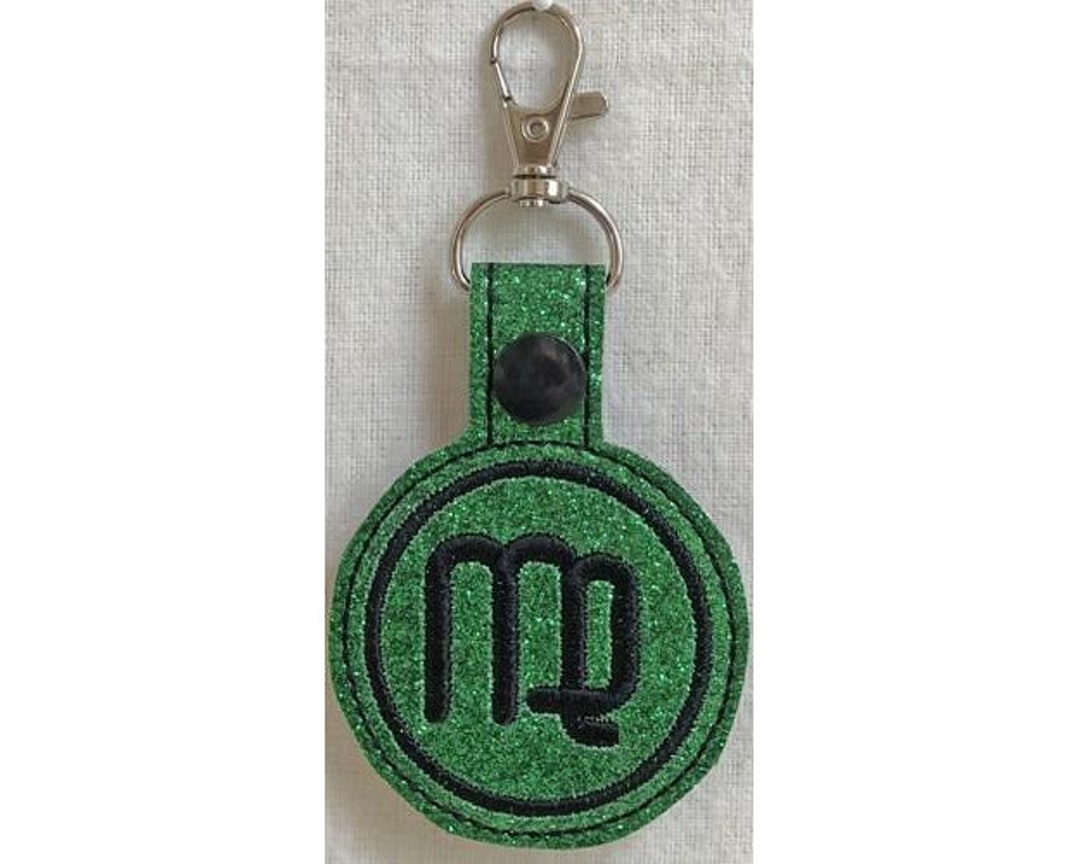 ITH Virgo Key Fob - Machine Embroidery Design, in the Hoop Zodiac Icon ...