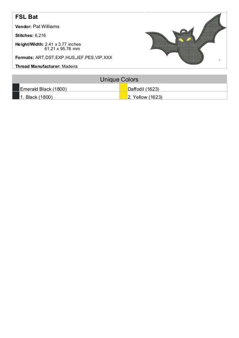 FSL Flying Bat - Machine Embroidery Design, Freestanding Lace Bat ...