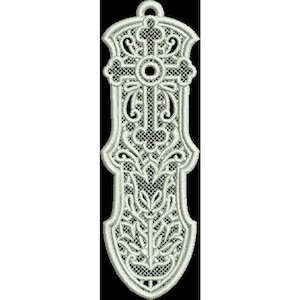 FSL Elegant Cross Bookmark - Machine Embroidery Design, Freestanding ...