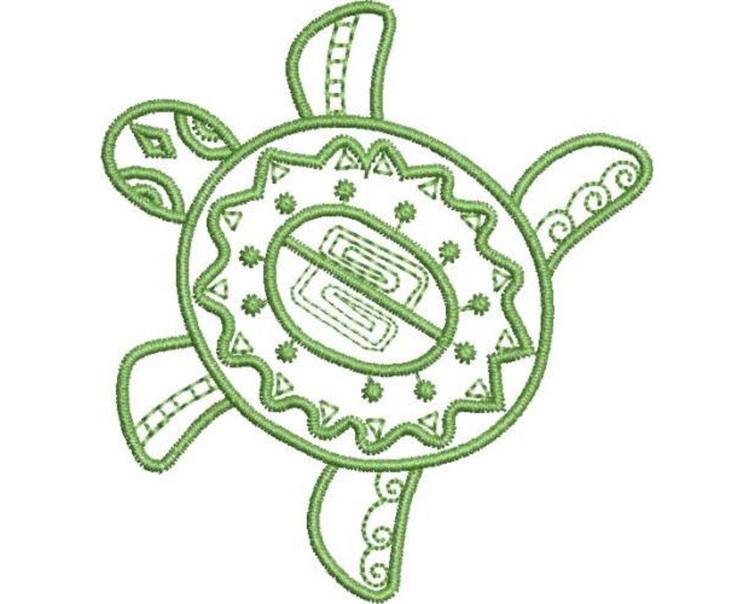 Native Turtle Machine Embroidery Design, Tribal Turtle Embroidery ...