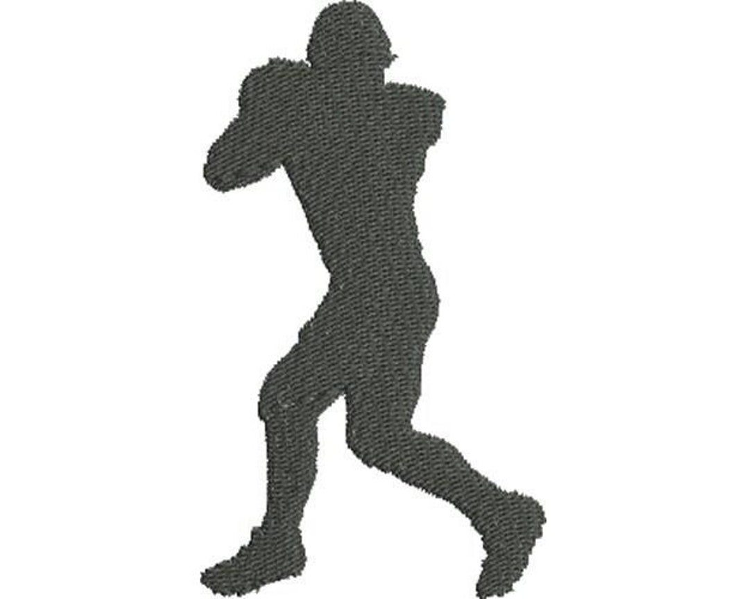 Football Player Silhouette - Machine Embroidery Design, Football ...