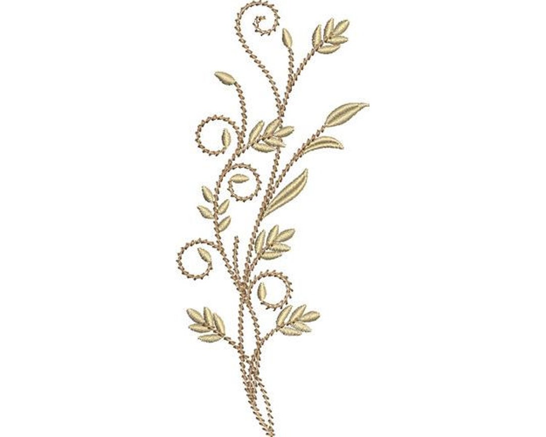 Embellished Wheat - Machine Embroidery Design, Wheat Stalk Embroidery ...