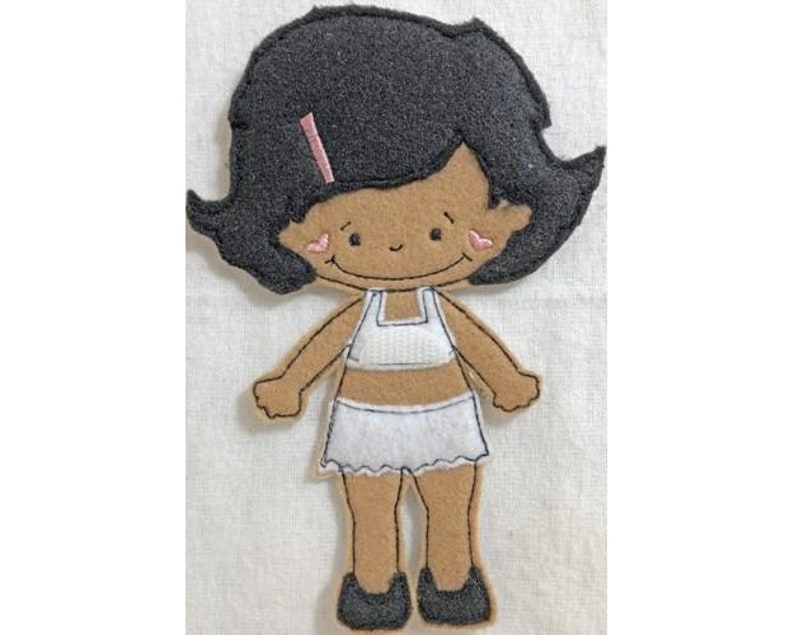 ITH Small Felt Paper Doll Machine Embroidery Project Design - Etsy