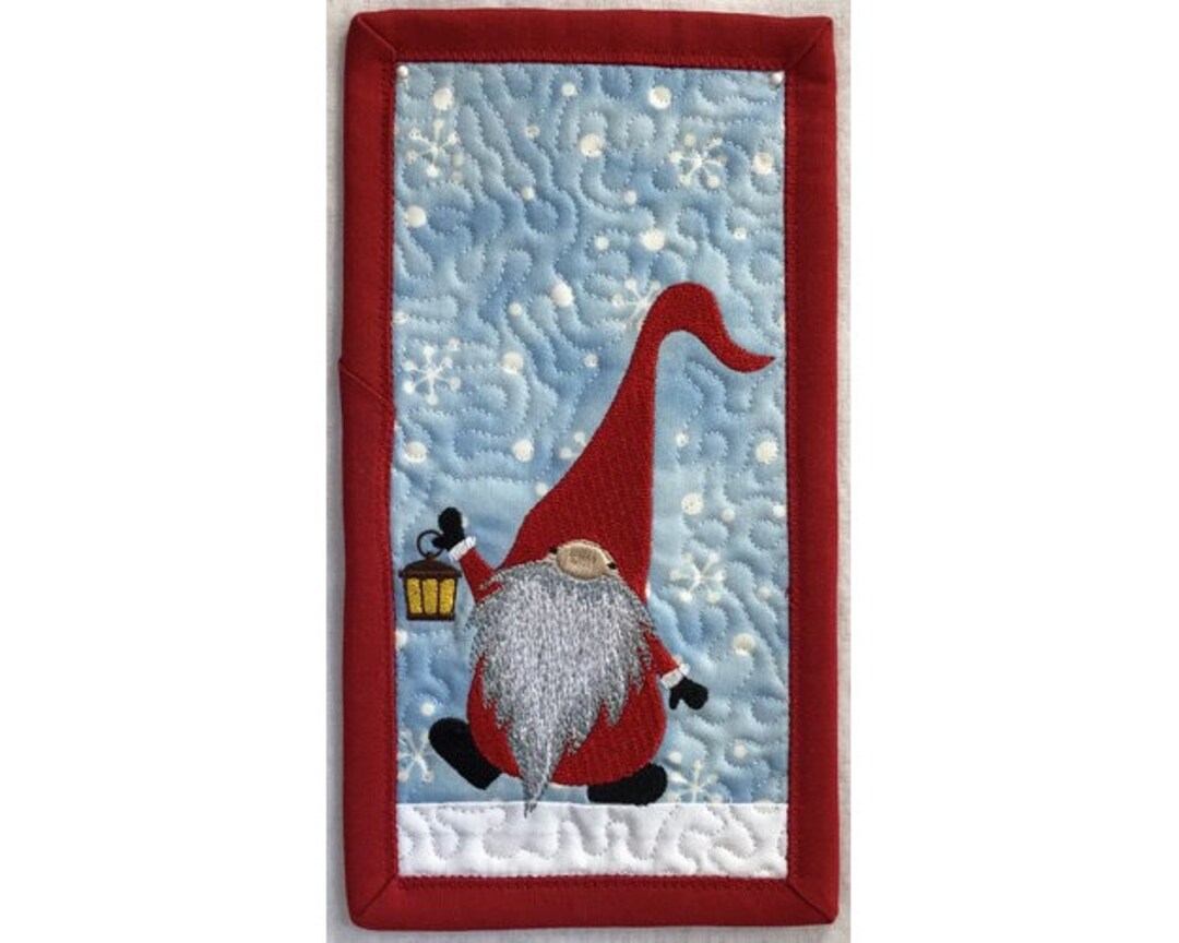 ITH Gnome Quilt Block - Machine Embroidery Design, in the Hoop Quilt ...