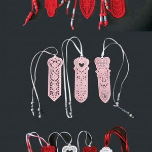 FSL Heart Bookmark - Machine Embroidery Design, Freestanding Lace ...