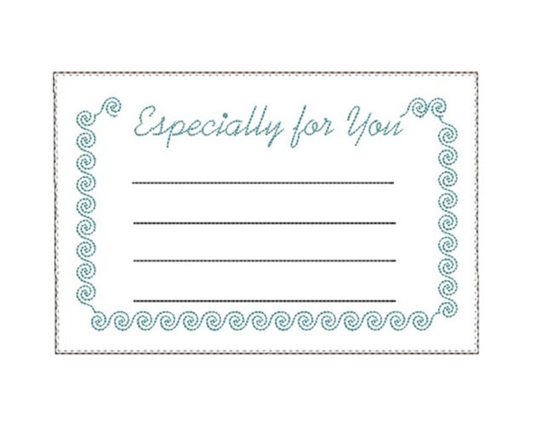 ITH Quilt Label - Machine Embroidery Project Design, in the Hoop ...