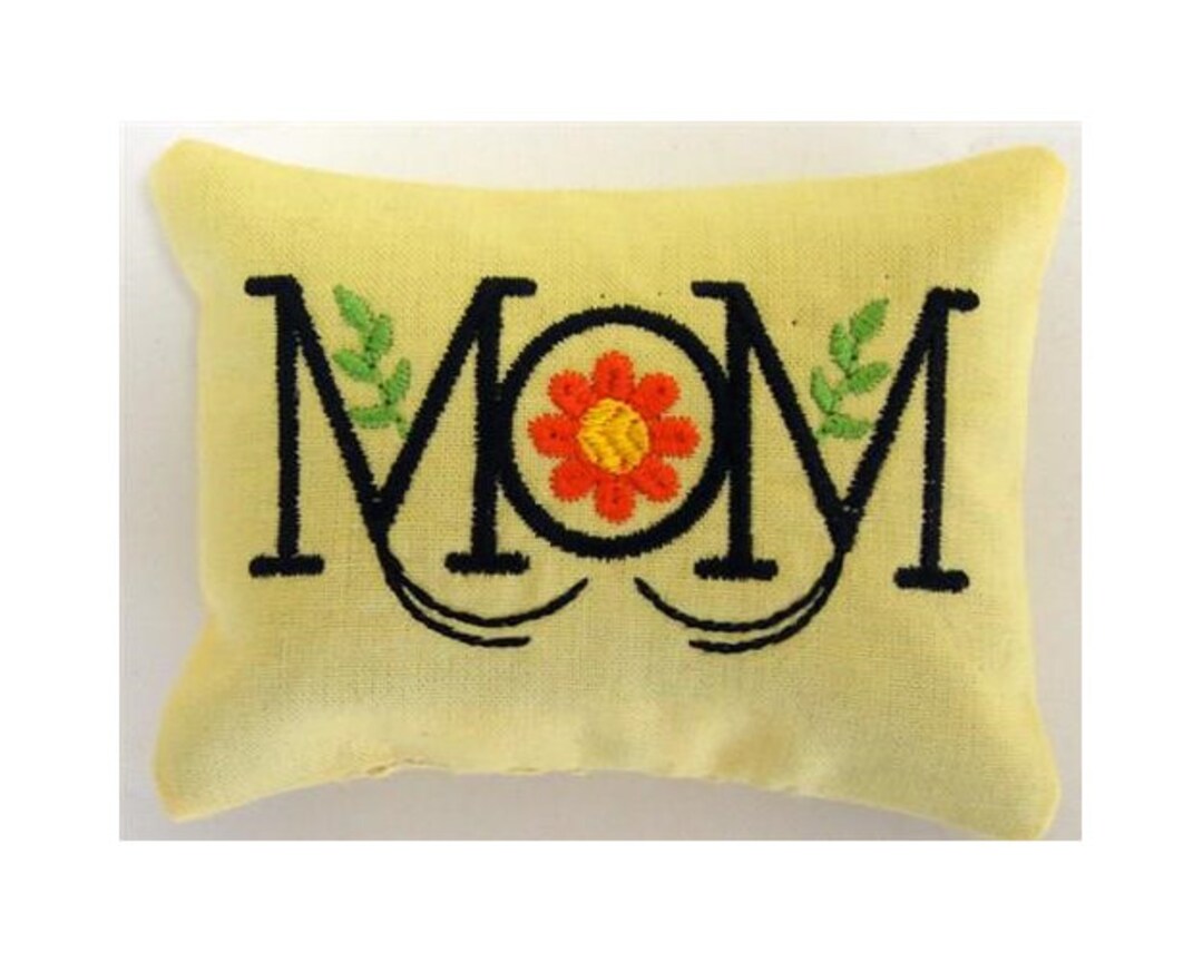 Mom Pincushion or Sachet - Machine Embroidery Design, Mom Monogramed ...