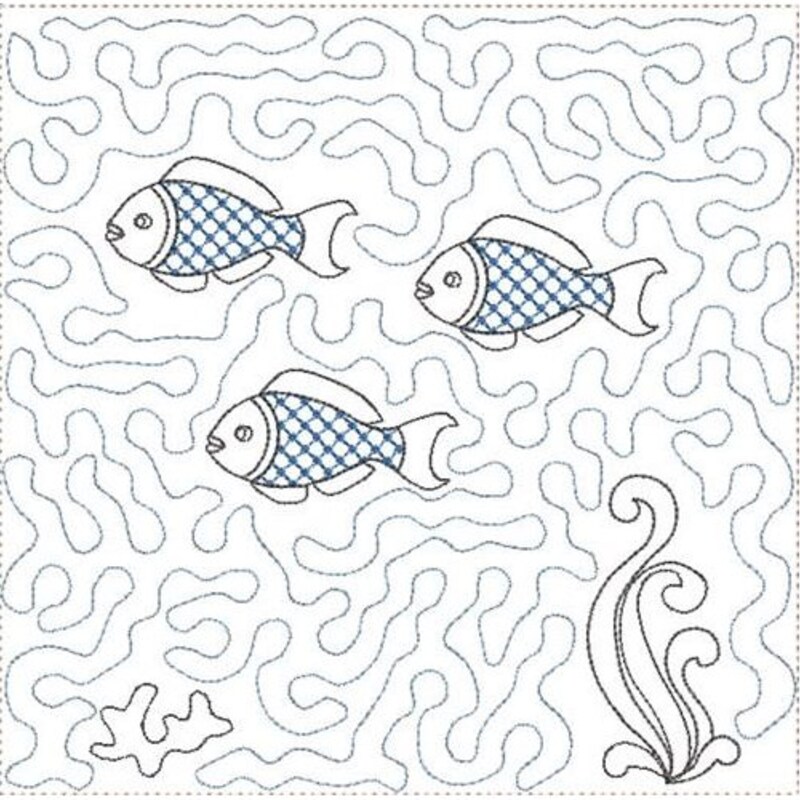 Fish Quilt Block - Etsy