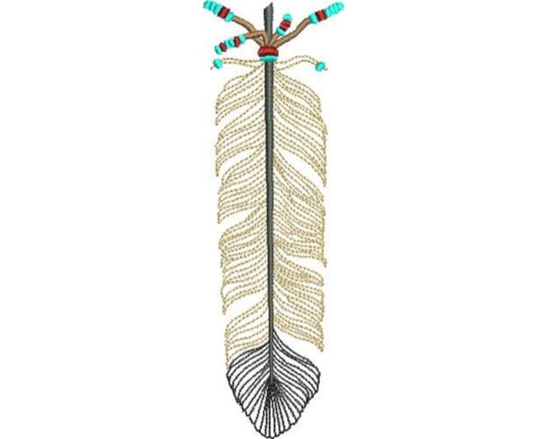 Tribal Feather - Machine Embroidery Design, Native American Feathers ...