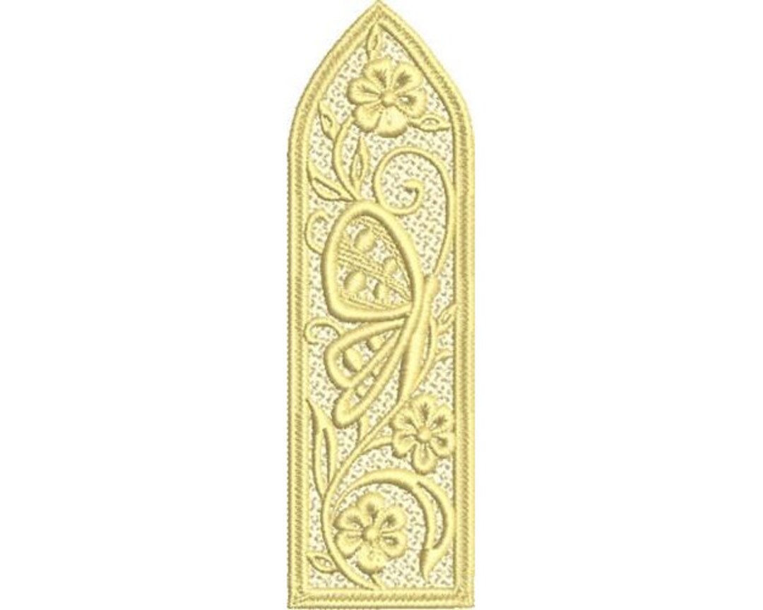 Floral Fsl Bookmark - Machine Embroidery Design, Freestanding Lace ...