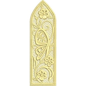 Floral Fsl Bookmark - Machine Embroidery Design, Freestanding Lace ...